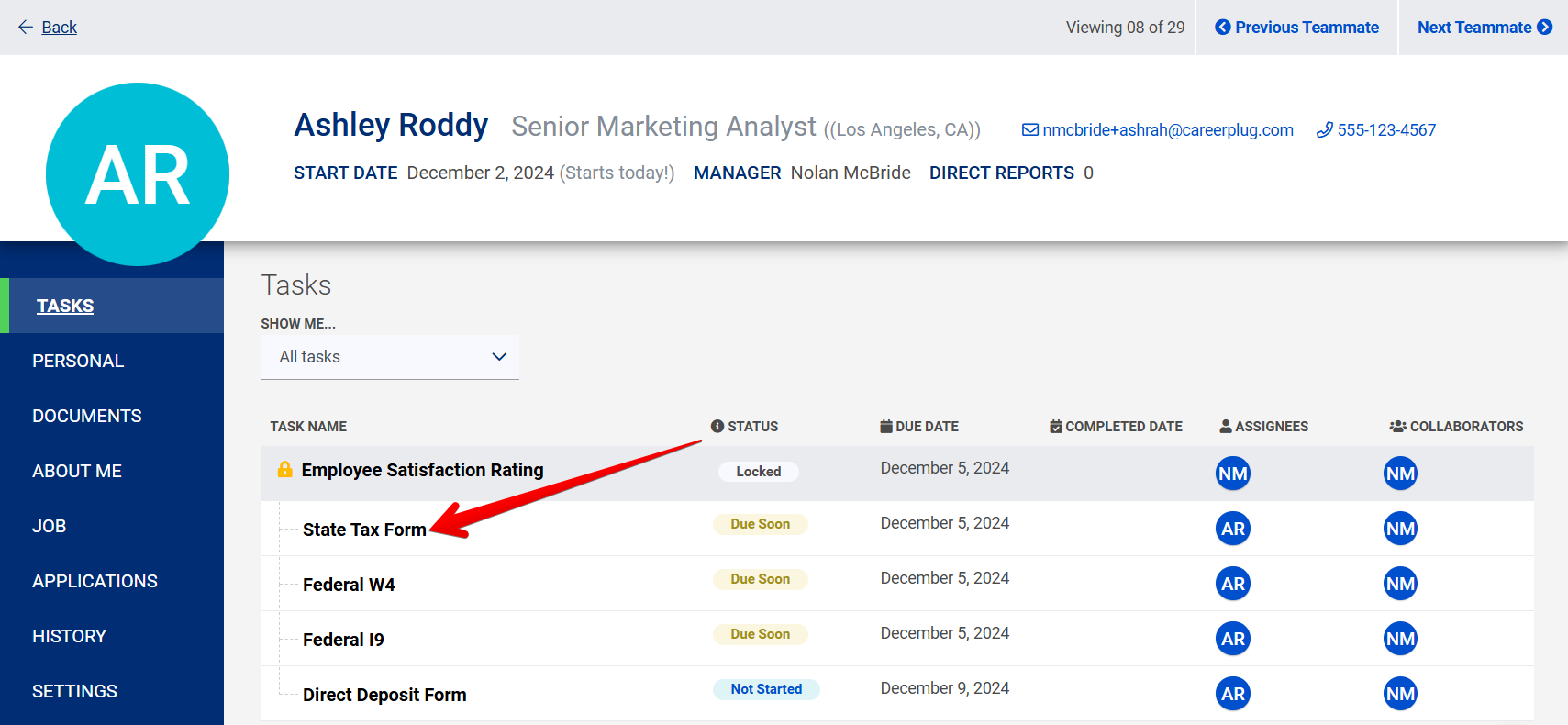 Onboarding and Team Management: Required Onboarding Forms