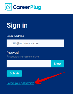 Changing email or password