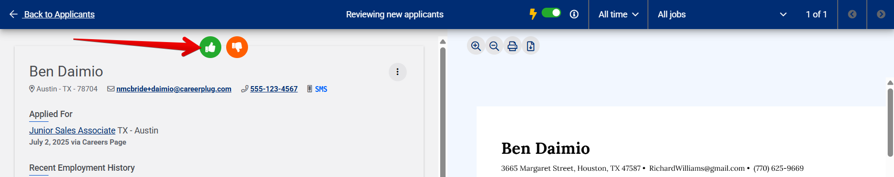 Scheduling interviews using Autopilot