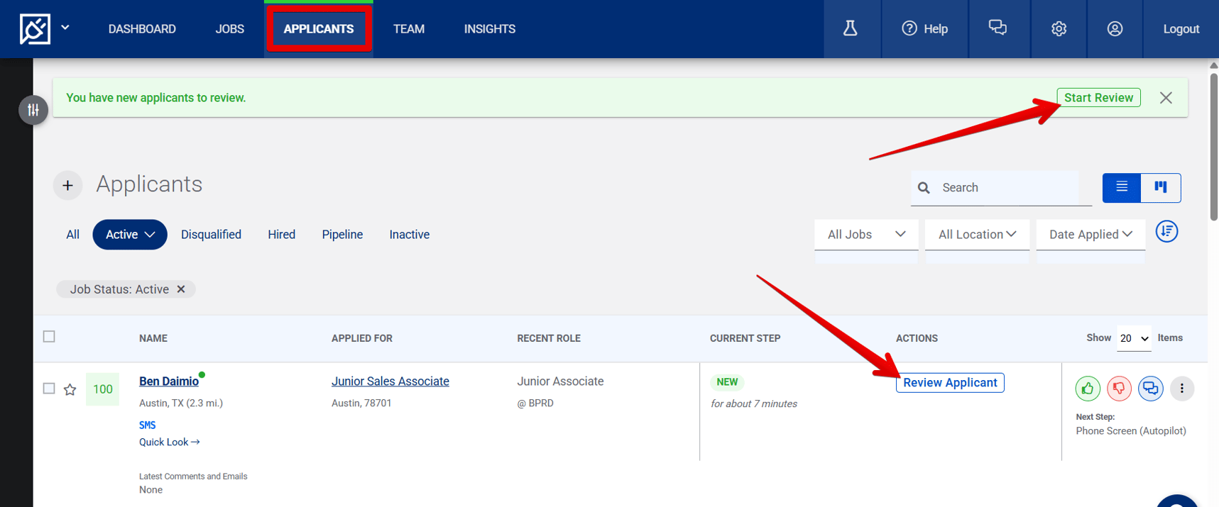 Scheduling interviews using Autopilot