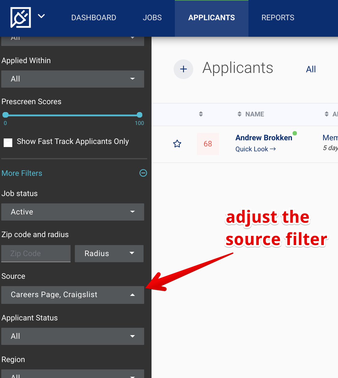 How applicants find your job