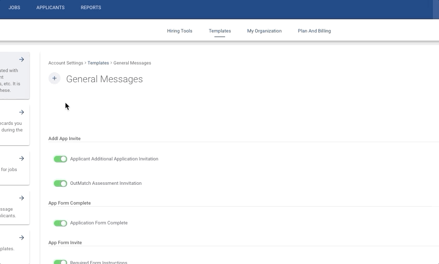 Editing email templates