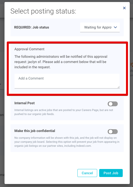 Using CareerPlug's job approval feature