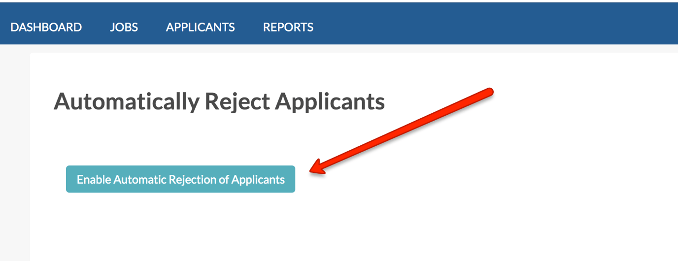 Sending rejection emails automatically to disqualified applicants